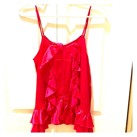 Banana Republic | Tops | Banana Republic Heritage Pink Frilly Tank Sz S ...